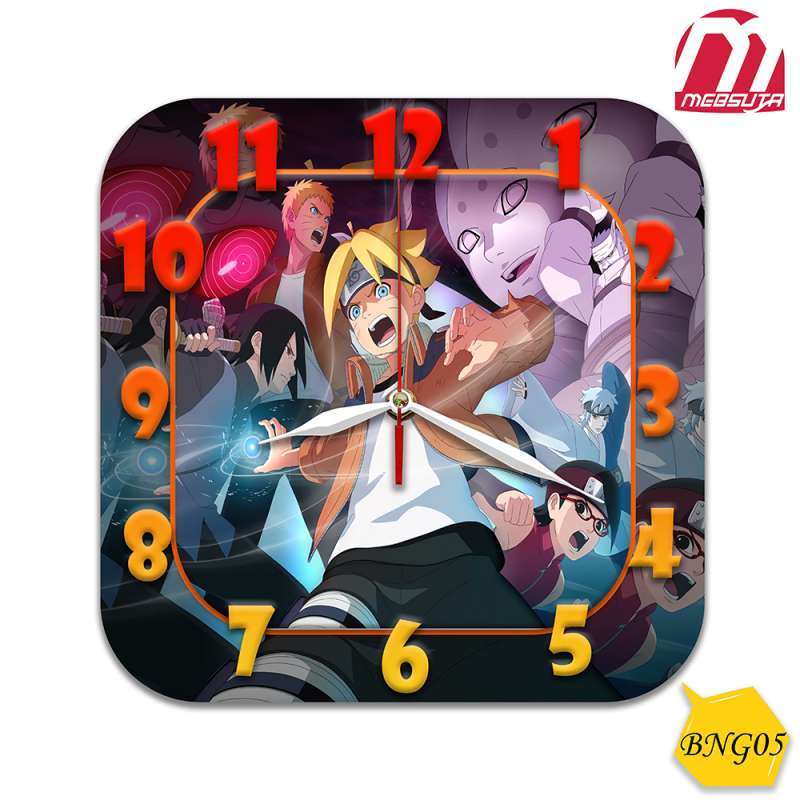 Jual Jam Dinding Kayu Boruto - Naruto Next Generations (Jam Dinding ...