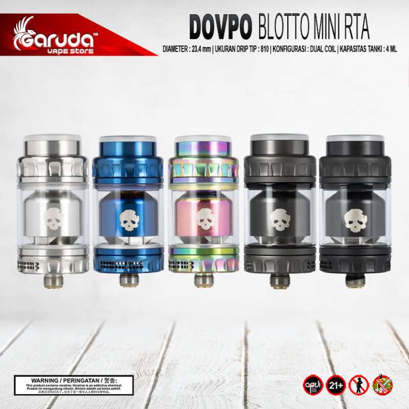 Jual RTA Blotto Mini Dovpo 100% Authentic GUNMETAL di Seller Garuda ...