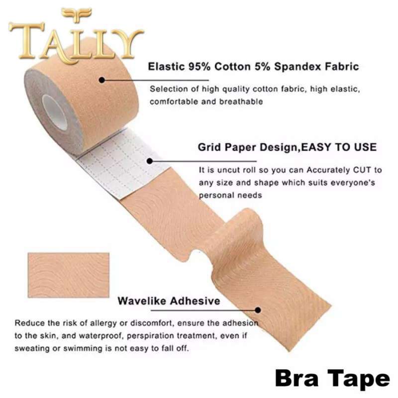 Jual ORI Invisible Seamless Tape Selotip Solatip Bra Party TALLY (ADA ...