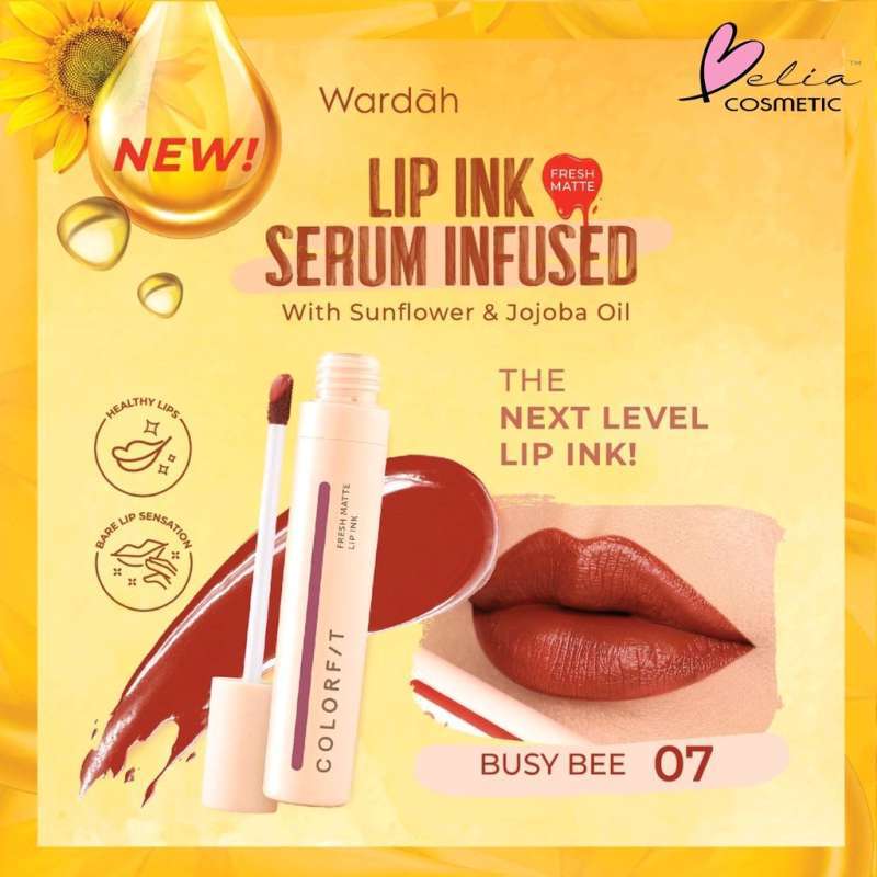Jual Wardah Colorfit Fresh Matte Lip Ink - 07 Busy Bee di Seller ...
