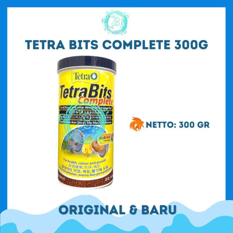 Jual Tetra Bits 30 93 300 Gram Pakan Kesehatan Warna Pertumbuhan Ikan ...