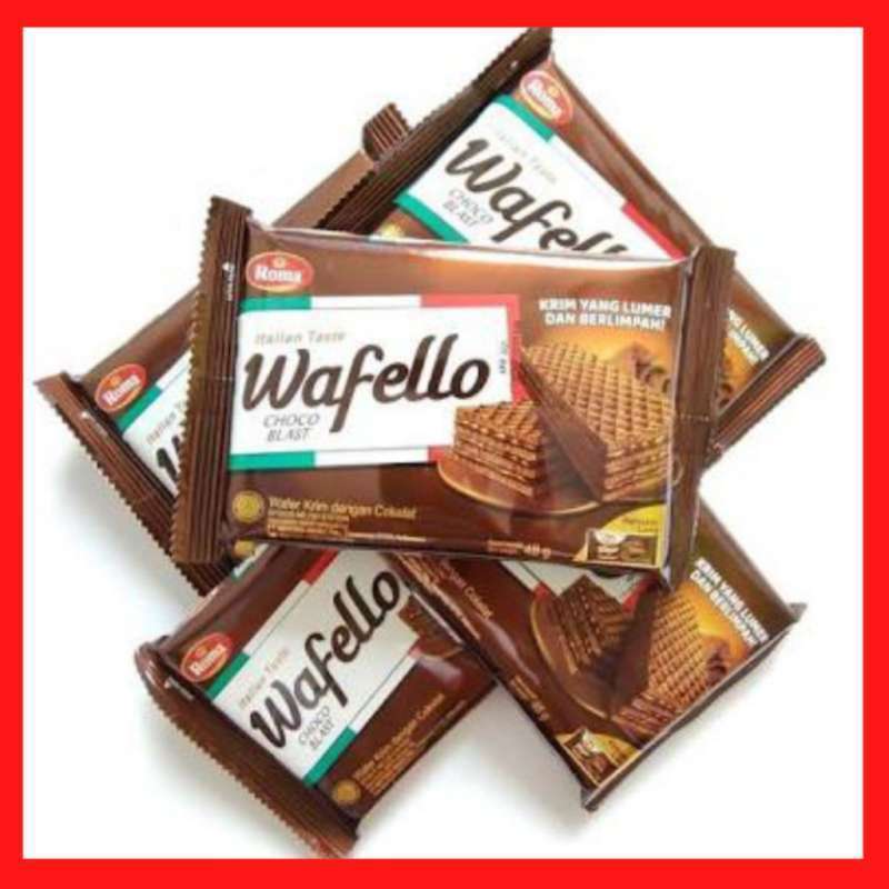 Jual Wafello Wafer Roma Choco Blast 43 gr x 10 Pcs di Seller thio aneka ...