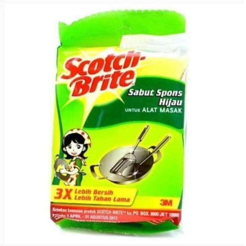 Jual SCOTCH BRITE SABUT SPONS HIJAU ID-30R [2 PCS] di Seller Farmers ...