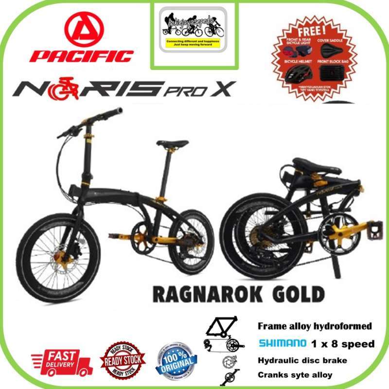 Jual Pacific Sepeda Lipat 20 Inch New Noris Pro X 2022 Bonus Komplit Di ...