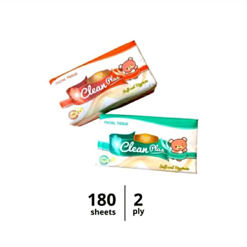 Promo tisu clean plus 180 sheets paket 10 pack Diskon 8% di Seller Bang ...