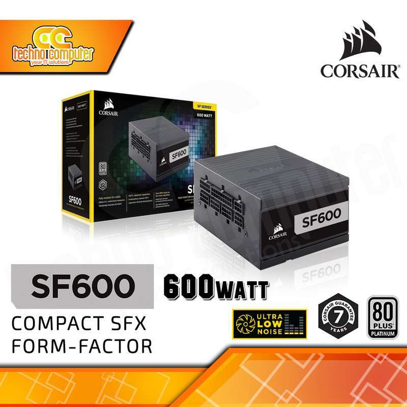 Jual Powersupply Corsair Sf Series Sf600 - 600w 80+ Platinum Full Modular Di Seller Techno ...