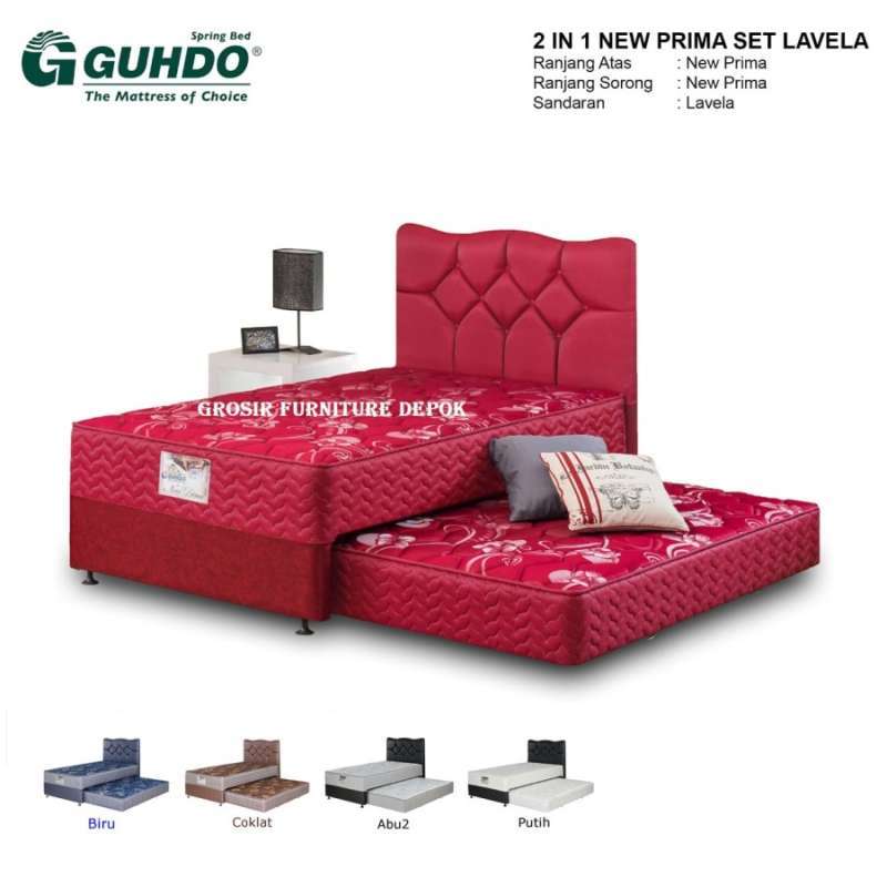 Jual Promo Springbed Full Set Guhdo 2in1 New Prima Standard HB Lavela di Seller ...