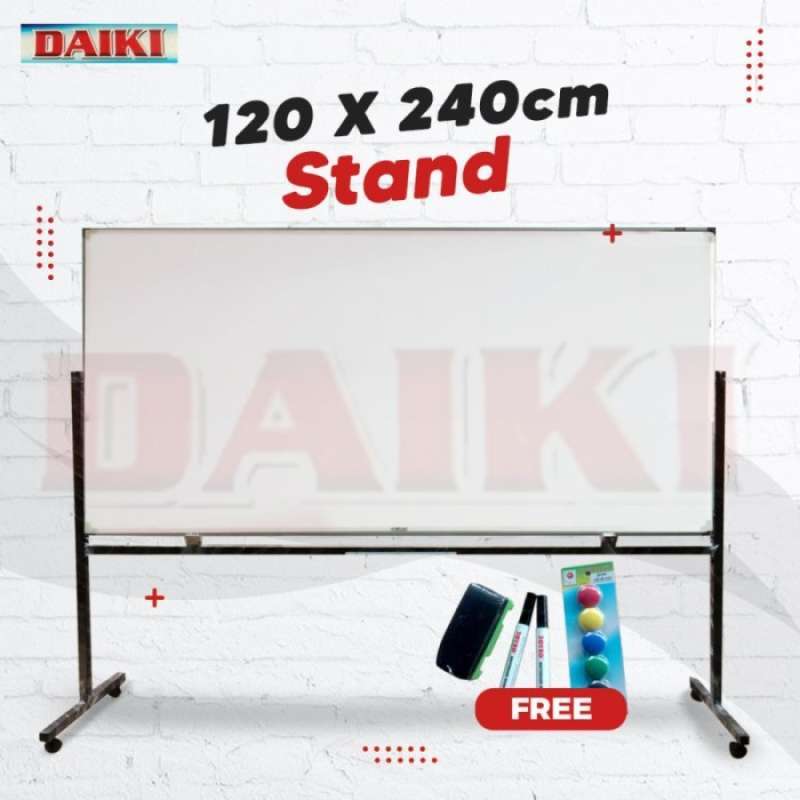 Jual Papan Tulis / Whiteboard Daiki Single Face Stand Magnetic Uk ...