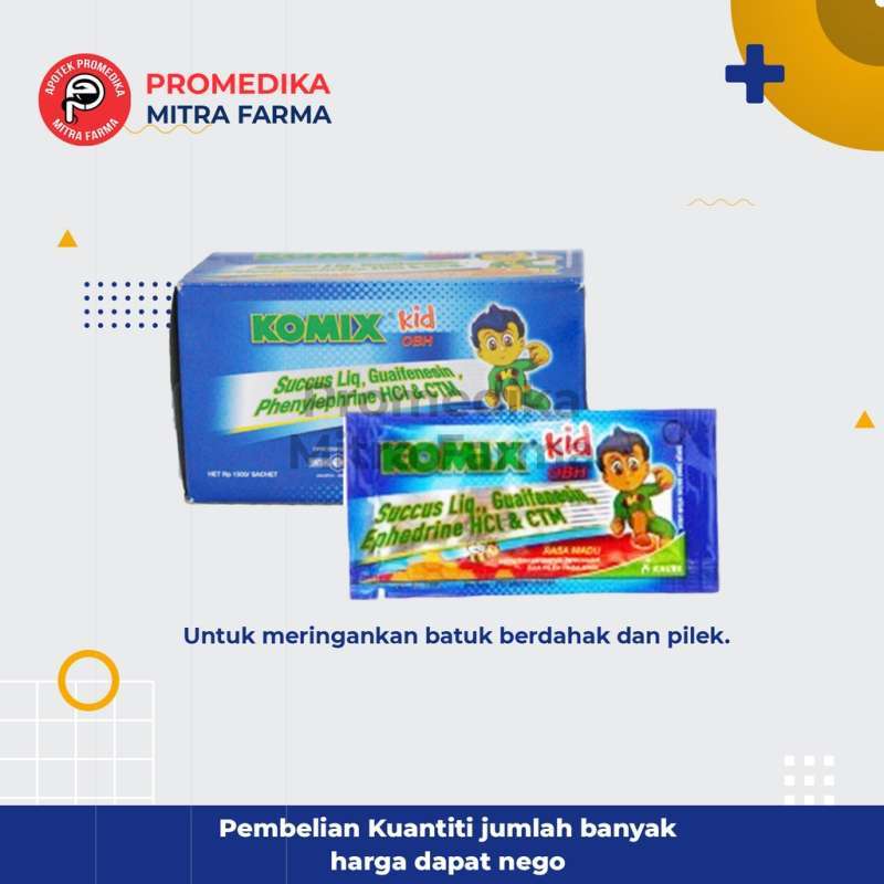 Jual Komix Kids OBH PE / Sachet / Obat Batuk Herbal Anak di Seller ...