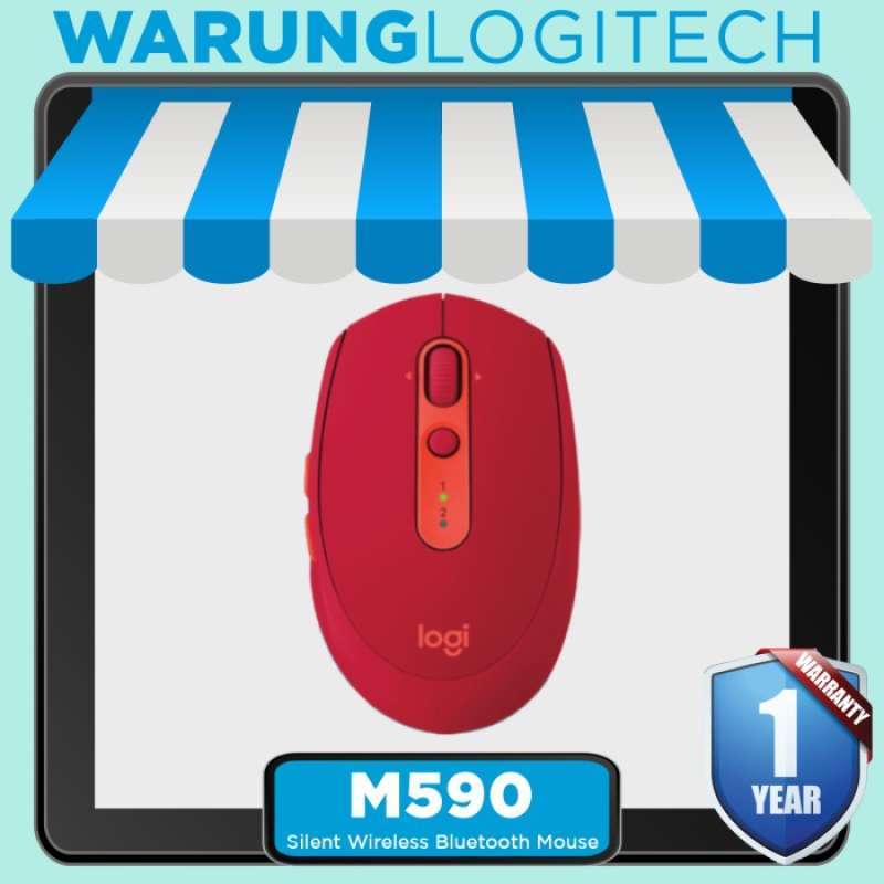 Promo Logitech M590 Multi Device Silent Wireless Mouse - Ruby Diskon 10 ...