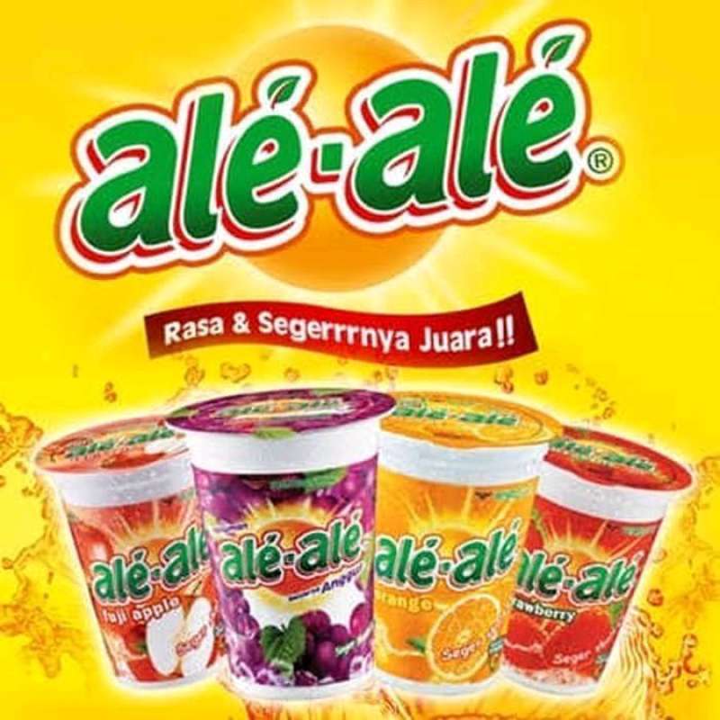 Jual Ale-Ale Minuman Ale Ale 190ml Cup Aneka Rasa 1 Dus Isi 24 Pcs di ...