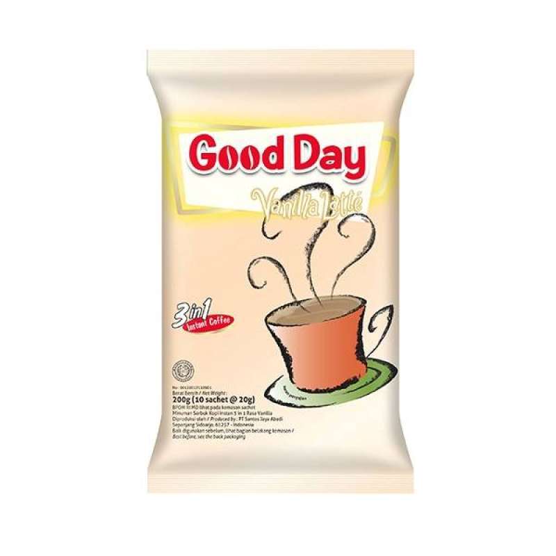Jual GOOD DAY 3IN1 VANILLA LATTE ISI 10 SACHET X 20 GR - KOPI di Seller ...