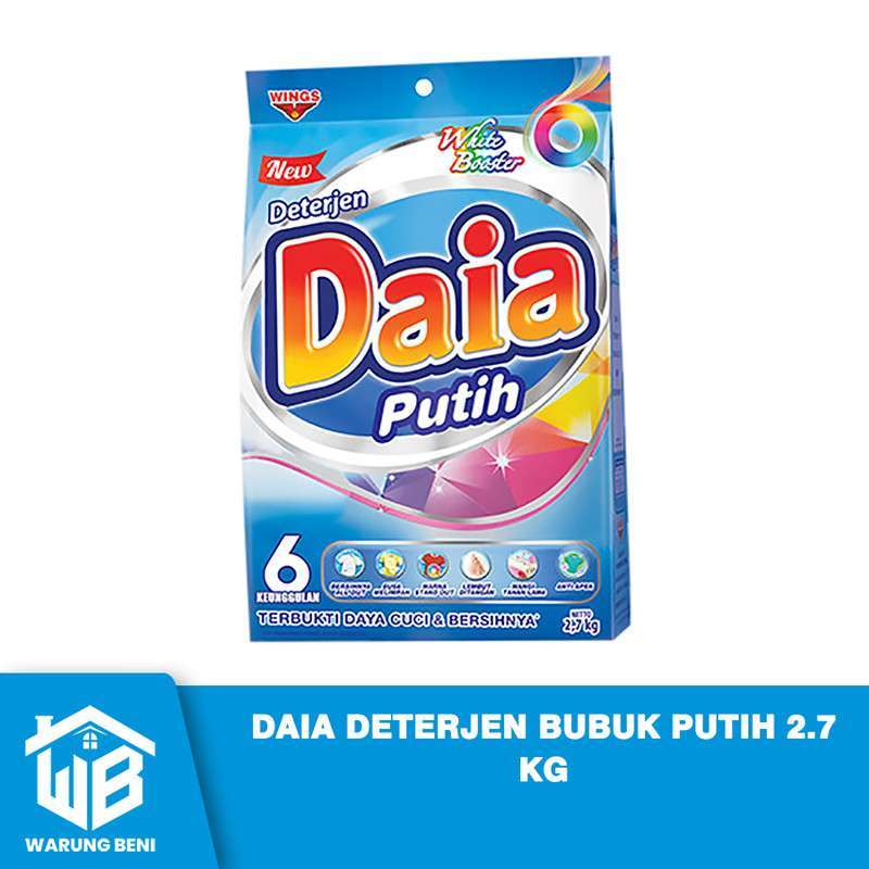 Jual Daia Deterjen Bubuk Putih 2.7 Kg Di Seller Warung Beni - Bintaro ...