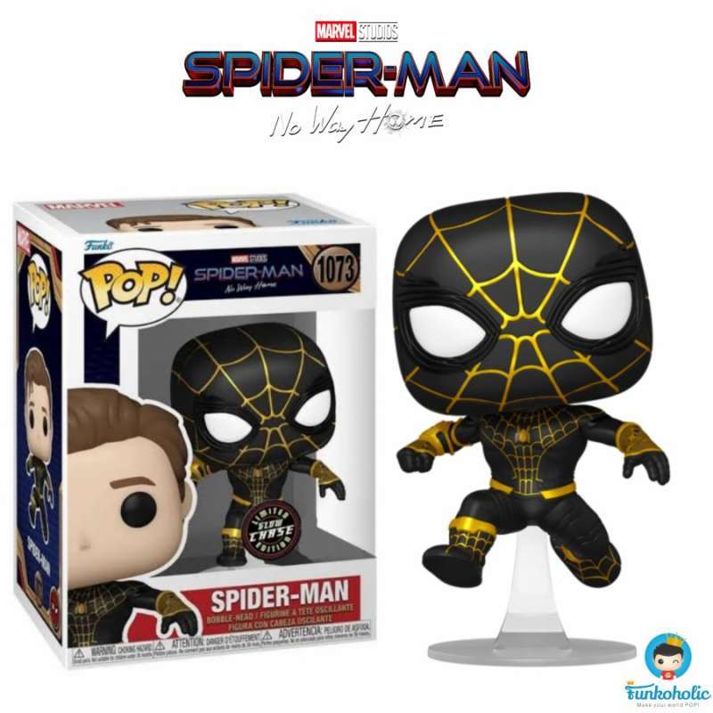 Jual Funko POP! Marvel Spider-Man No Way Home Masked Black Suit Glow ...