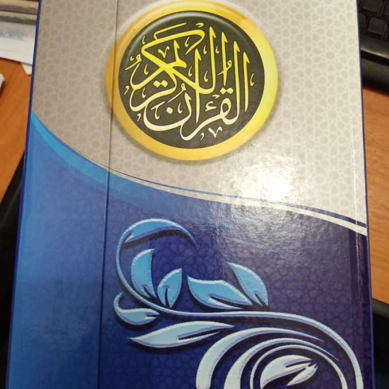 Jual AL QURAN UKURAN B5 BLUE SILVER ORIGINAL di Seller Cicangkeling ...