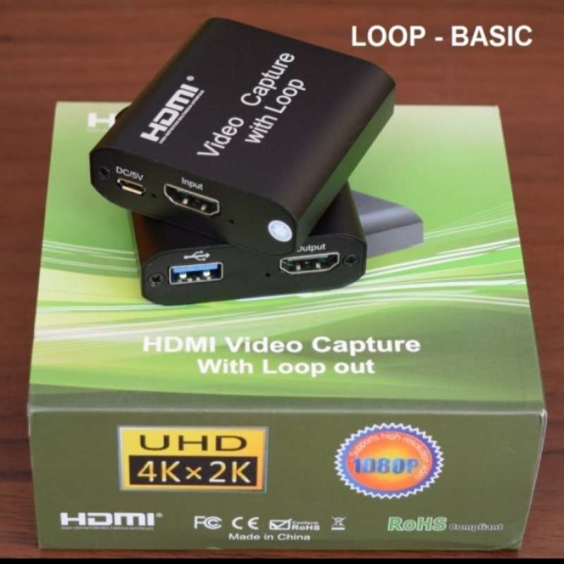 Jual video capture card Grabber Hdmi With Loop Out USB 4K Input Support ...