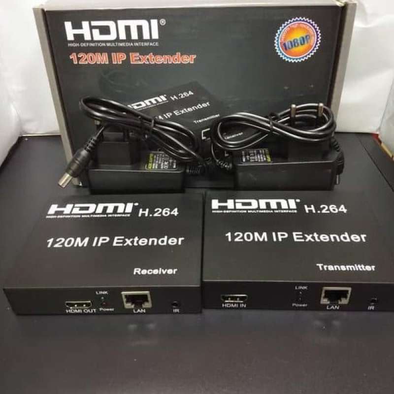 Jual Hdmi Extender 120 Meter(By Cabel Lan RJ45 Cat 5e/6)/Hdmi Extender 120m di Seller Cullen ...