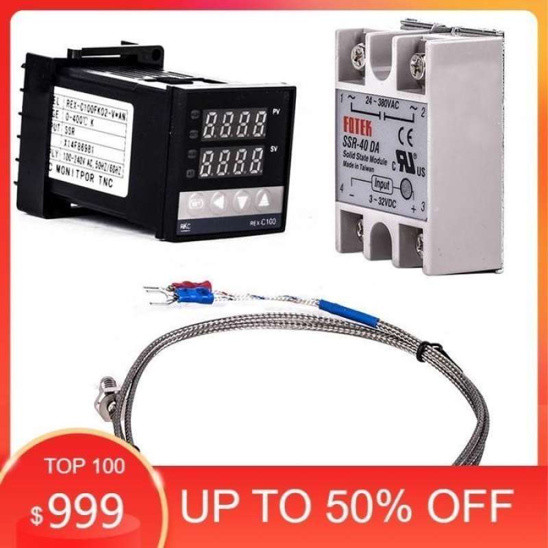 Jual Temperature Controller + max.40A SSR Digital 220V PID REX-C100 - di Seller Telkeshop ...