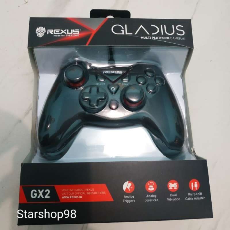 Jual Dijual Rexus Gladius GX2 Pro Stick Gaming Gamepad Controler USB PC ...