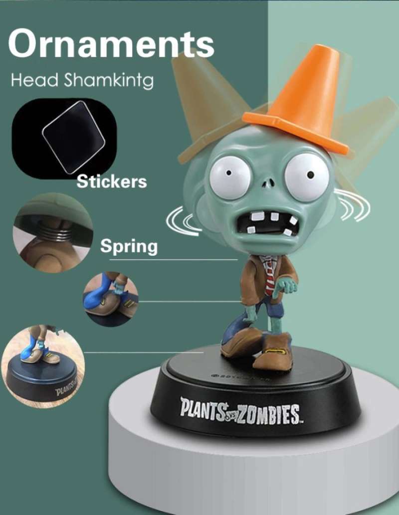 Promo Mainan Bobble Head Plants Vs Zombies Pvz Hiasan Mobil - Pea ...