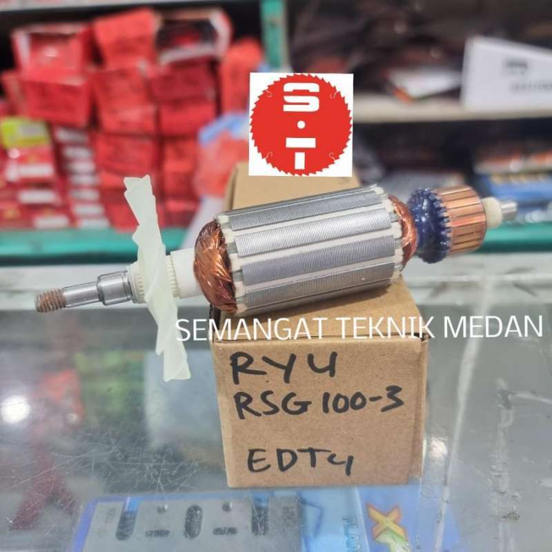 Jual RSG100-3 ARMATURE ANGKER MESIN DISC GERINDA GRENDA 4 RYU RSG 100 3 ...