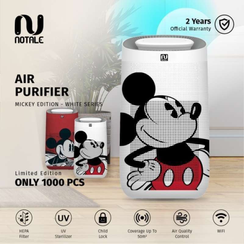 Jual [ORIGINAL] Notale Air Purifier MICKEY HEPA 13 UV Wifi Limited ...