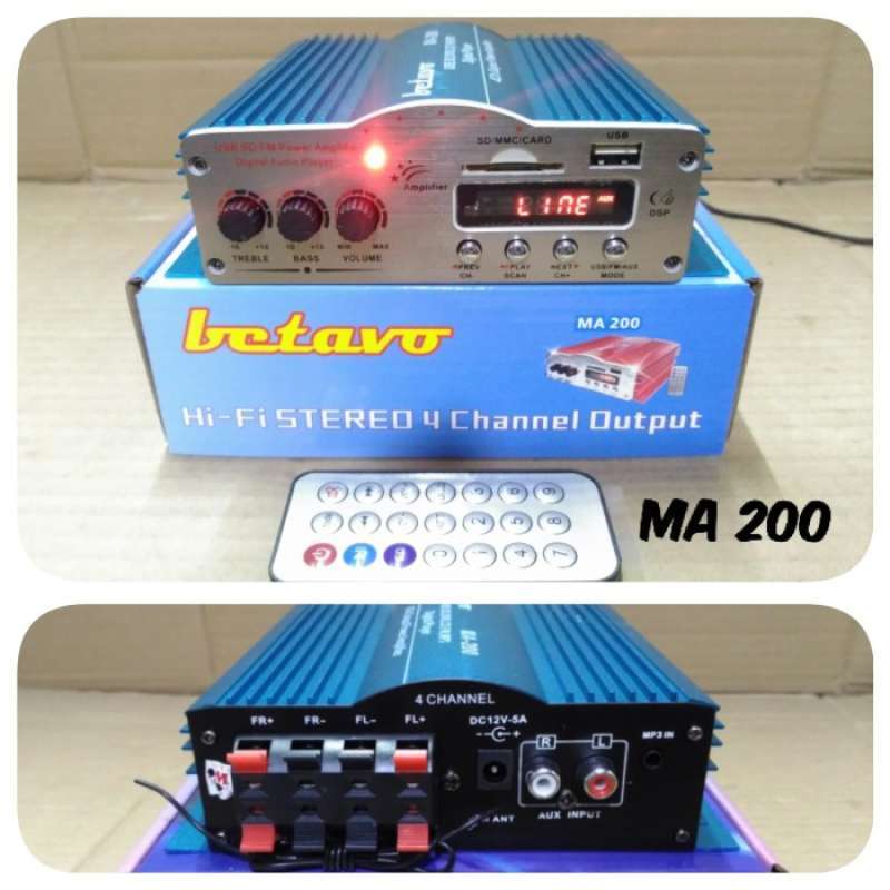 Jual AMPLI MINI BETAVO MA 200 AMPLIFIER MOBIL di Seller MMT Garko ...