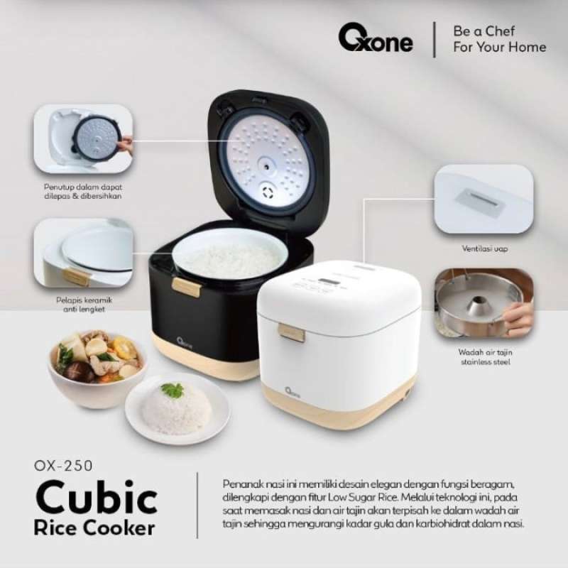 Jual Oxone Ox250 Low Sugar Rice Cooker Mini 0.8 Liter Penanak Nasi 5in1 ...