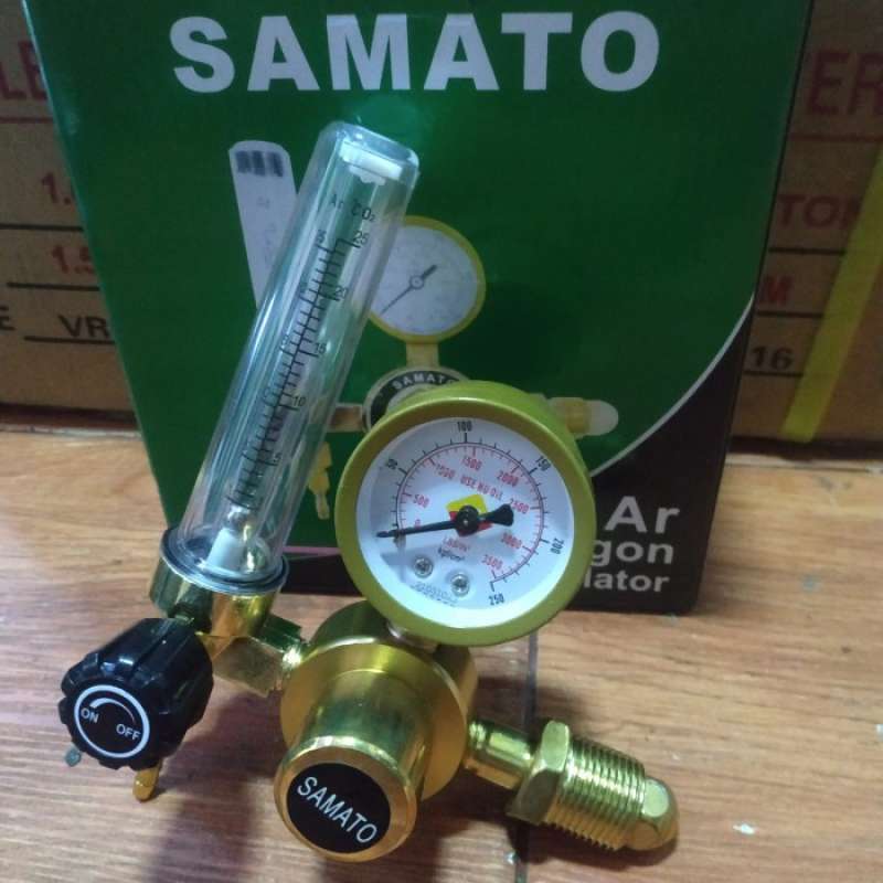 Jual Regulator Flawmeter Regulator tabung oksigen argon Samato di ...