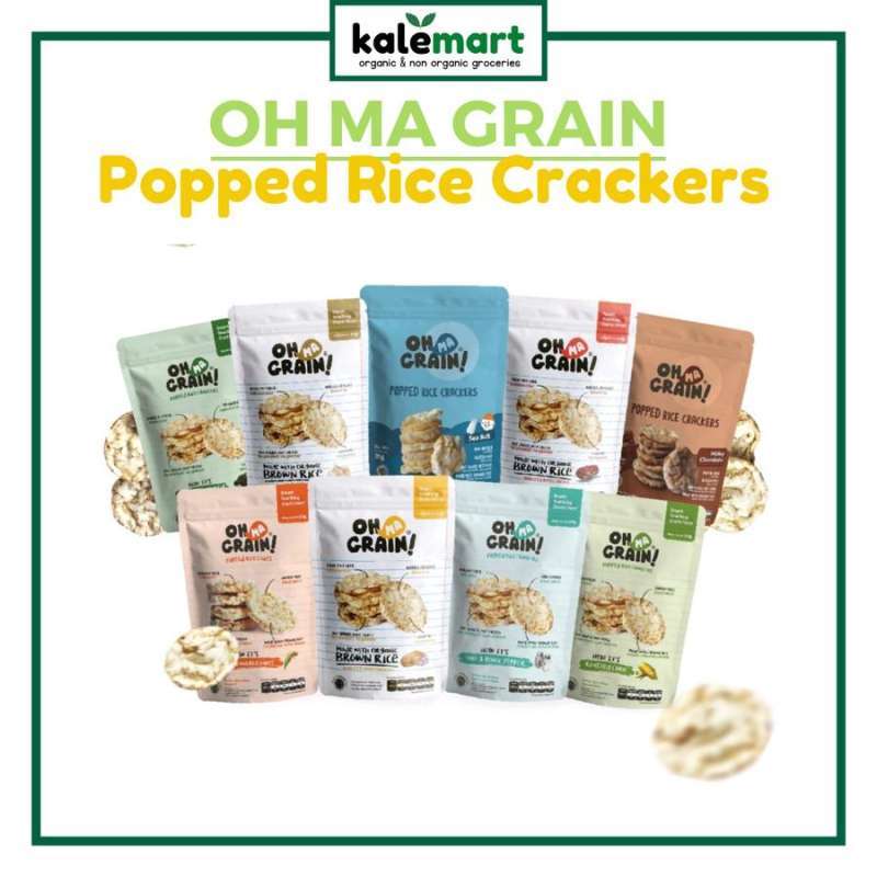 Jual Oh Ma Grain! Popped Rice Crackers Di Seller Kalemart Organic & Non ...