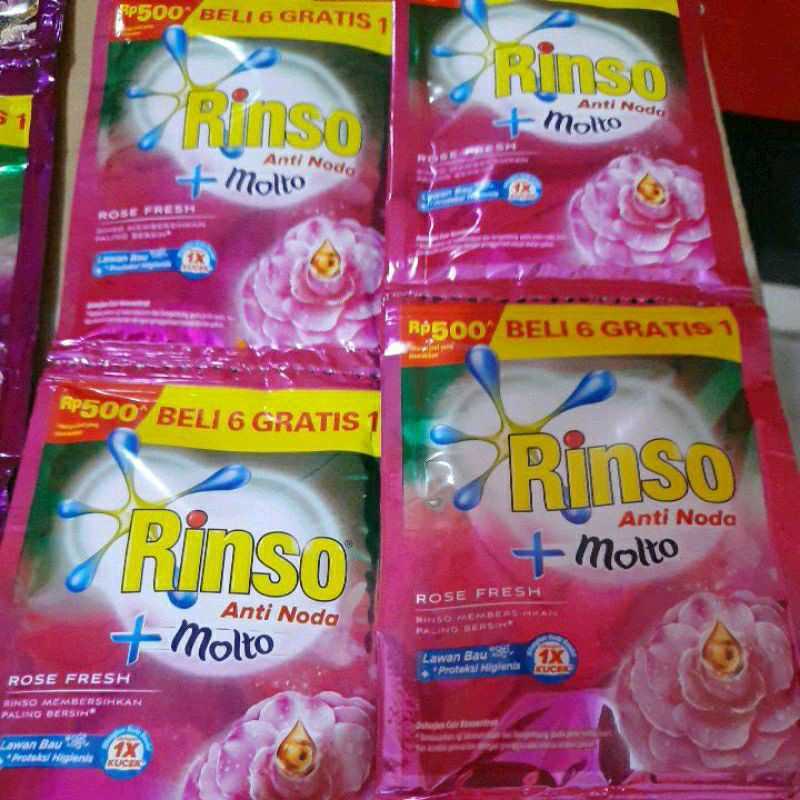 Jual Rinso Cair 500 Beli 6 Sachet Gratis 1 Sachet Di Seller Barokah ...