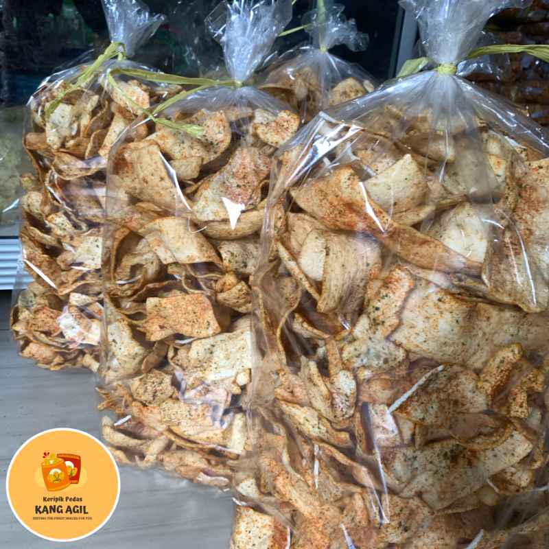Jual Kerupuk Slondok 8 Rasa Cemilan Pedas Renyah Murah Balado Merah