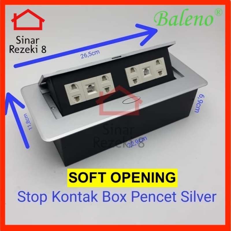 Promo Stop Kontak Box Colokan Listrik Meja Kantor Meeting Meeting Pop ...