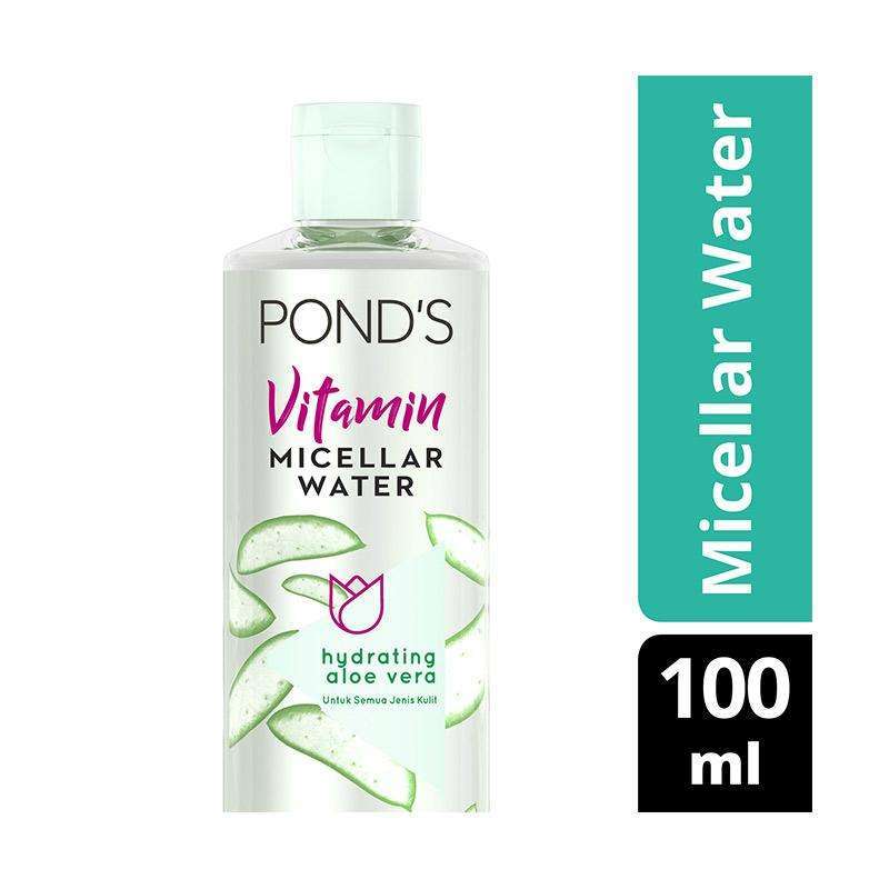 Jual POND'S Hydrating Aloe Vitamin Micellar Water Makeup Remover [100 ...