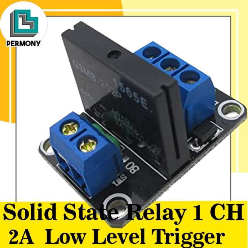 Promo Premium Solid State Relay modul 1 Channel 5v DC Load 240VAC 2A ...
