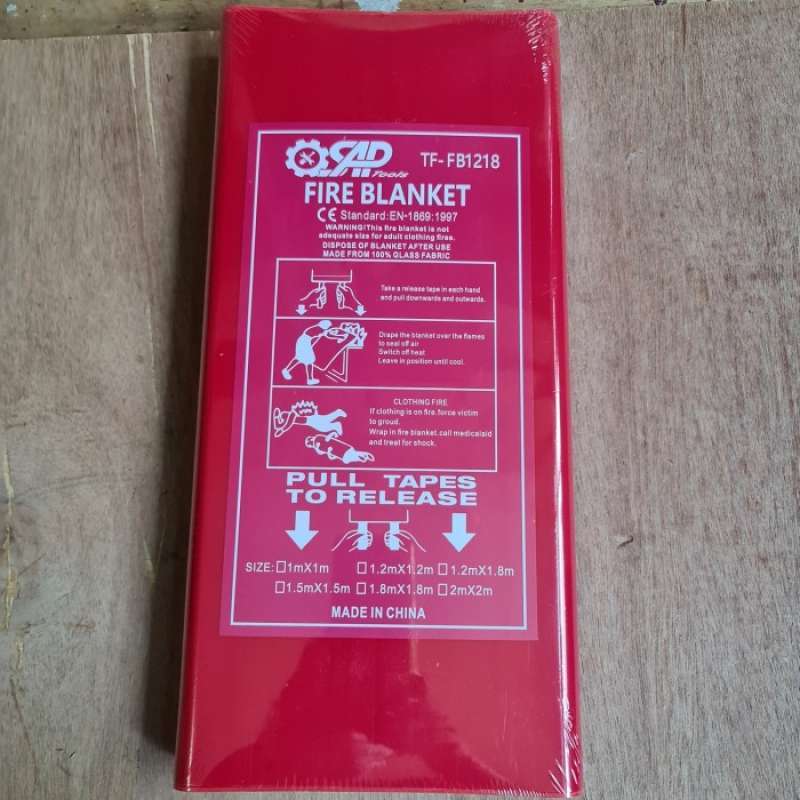 Promo Fire Blanket 1.2 X 1.8 Selimut Tahan Api Diskon 15% Di Seller ...
