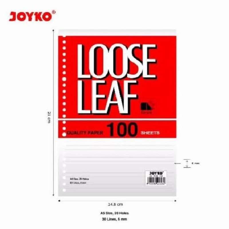 Jual Kertas Loose Leaf / Isi Map File Binder A5 Garis Joyko Di Seller ...