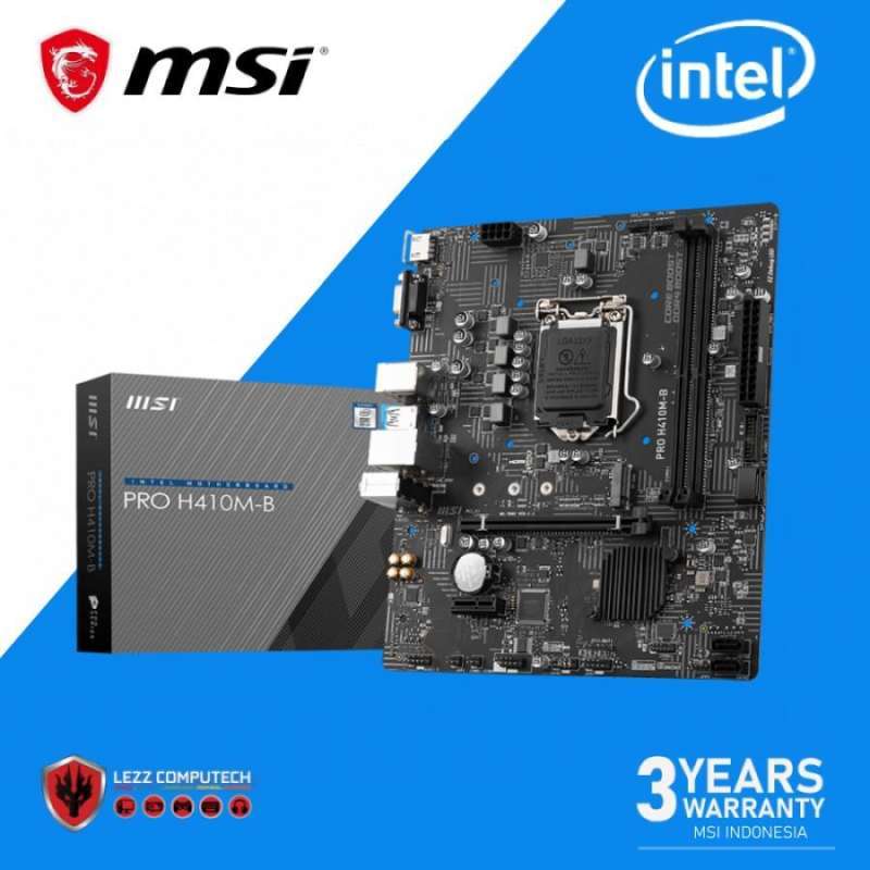 Jual MSI PRO H410M-B (LGA 1200, H410, DDR4) di Seller Lezz Computech ...