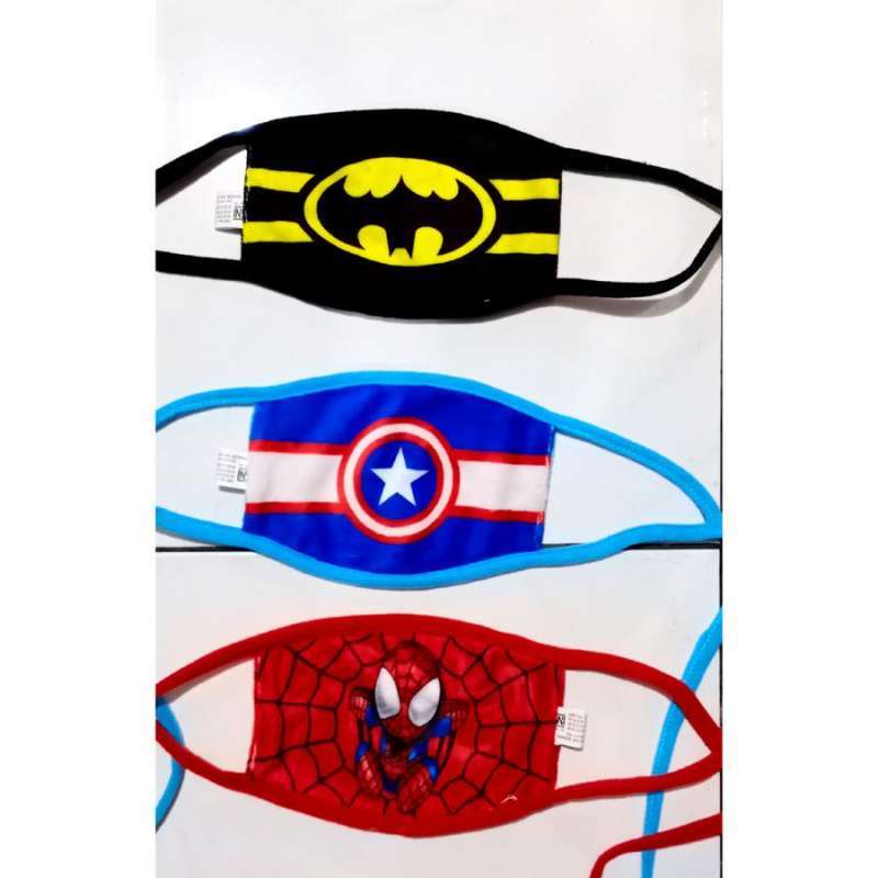 Jual Masker Muka superhero (Batman,Captain,spiderman) di Seller Happy ...