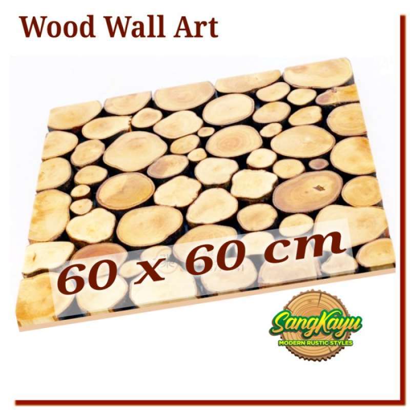Jual Wood Wall Art 60 X 60 Cm Hiasan Dinding Kayu Home Dekorasi Kayu di ...