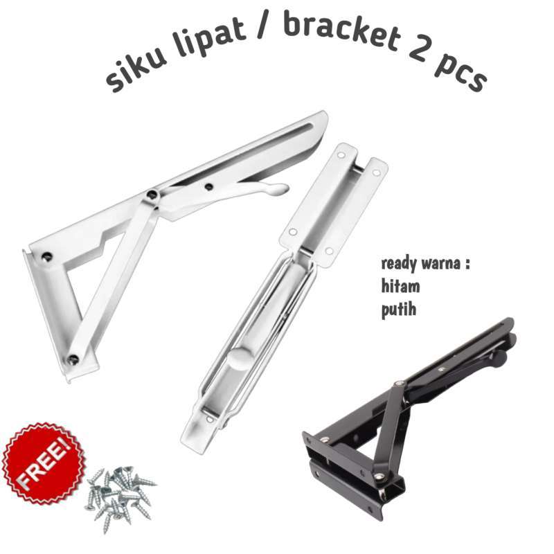 Jual Bracket 2 pcs/ engsel meja lipat dinding / engsel siku lipat ...