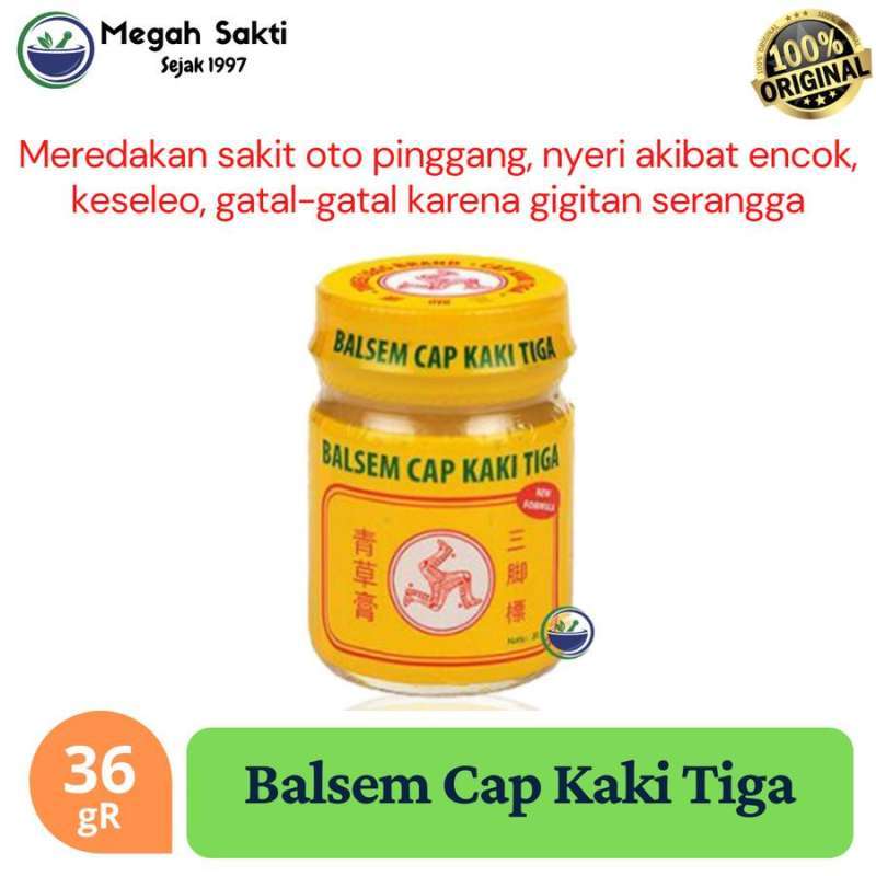 Jual Balsem Cap Kaki Tiga 20gr - Obat Gosok Masuk Angin , Gatal Dan ...
