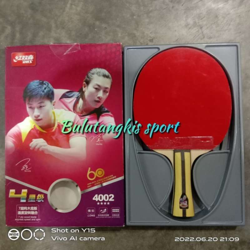 Jual Table Tennis Racket / Bat Tenis Meja DHS T4002 Original di Seller olahragaku store ...