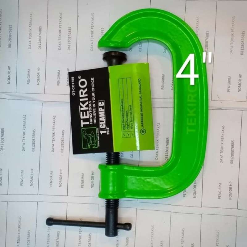 Promo TEKIRO - CLEM C 4 - CLAMP C TEKIRO 4 - ALAT PENJEPIT TEKIRO ...