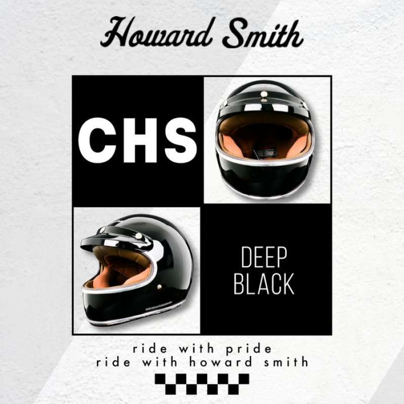 Jual Bulan ini aja kak! Howard Smith Helm Full Face Retro Original ...