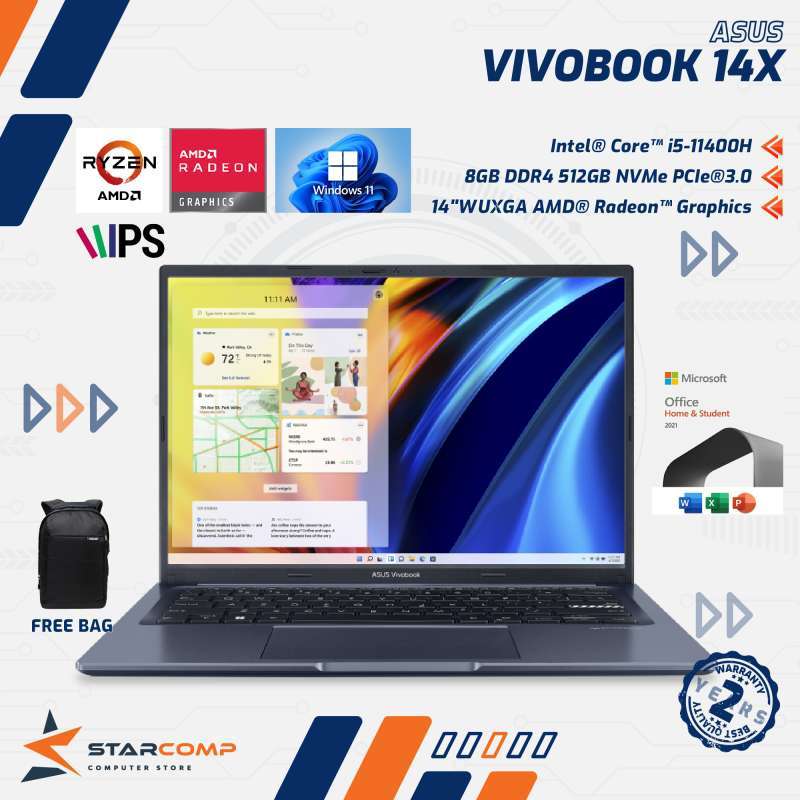 Promo ASUS Vivobook 14x M1403QA RYZEN 5-5600H 16GB 512GB 14 FHD IPS W11 ...