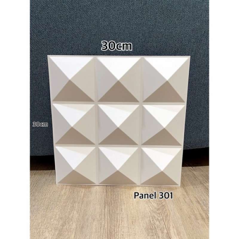 Jual Wall Panel 3d Dinding Pvc Putih Diamond Star Kotak Di Seller ...