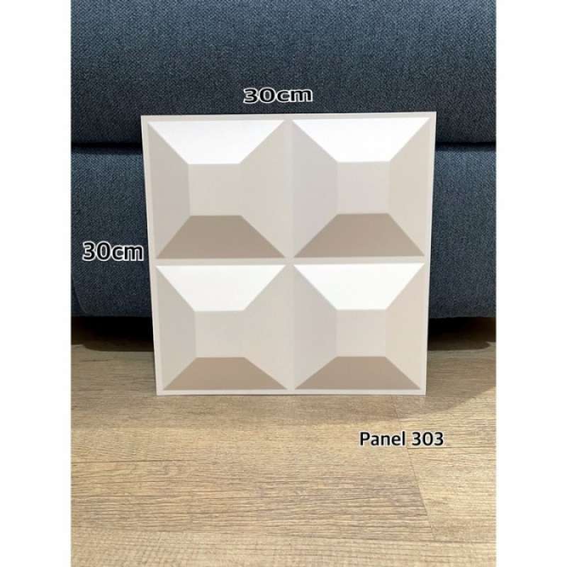Jual Wall Panel 3d Dinding Pvc Putih Diamond Star Kotak Di Seller ...
