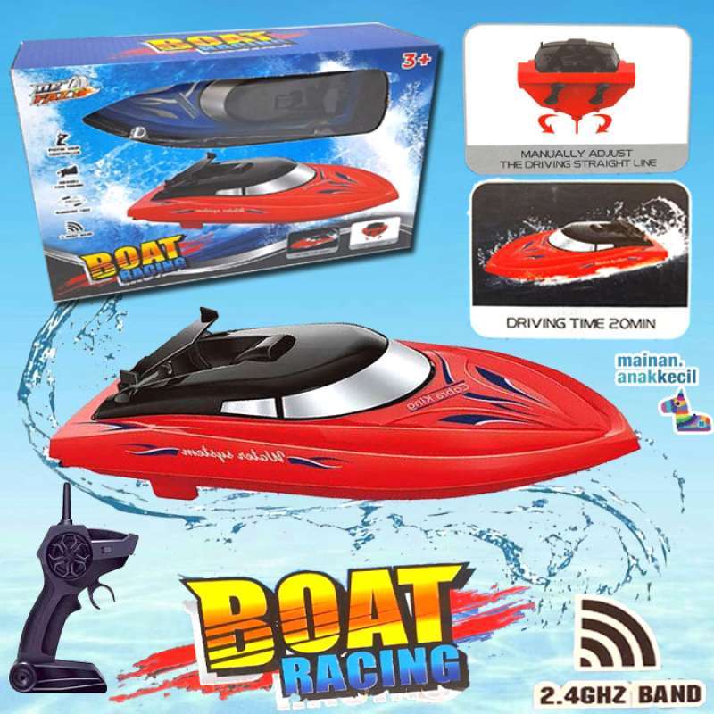 Jual MAINAN ANAK RC BOAT RACING PERAHU KECEPATAN TINGGI 2.4G 10KM ...