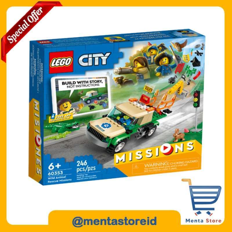 Promo LEGO City 60353 Wild Animal Rescue Missions Diskon 34% di Seller ...